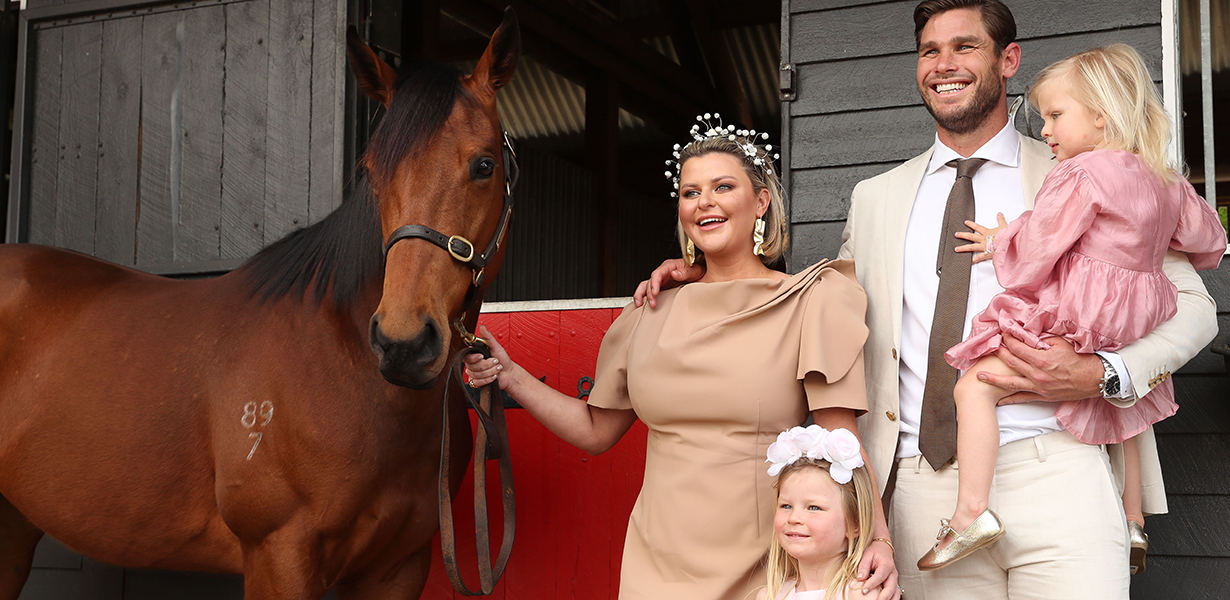 Emma and Tom Hawkins saddle up for 2021 Melbourne Cup Carnival family ...